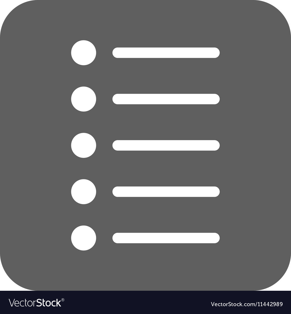 Items flat squared icon Royalty Free Vector Image