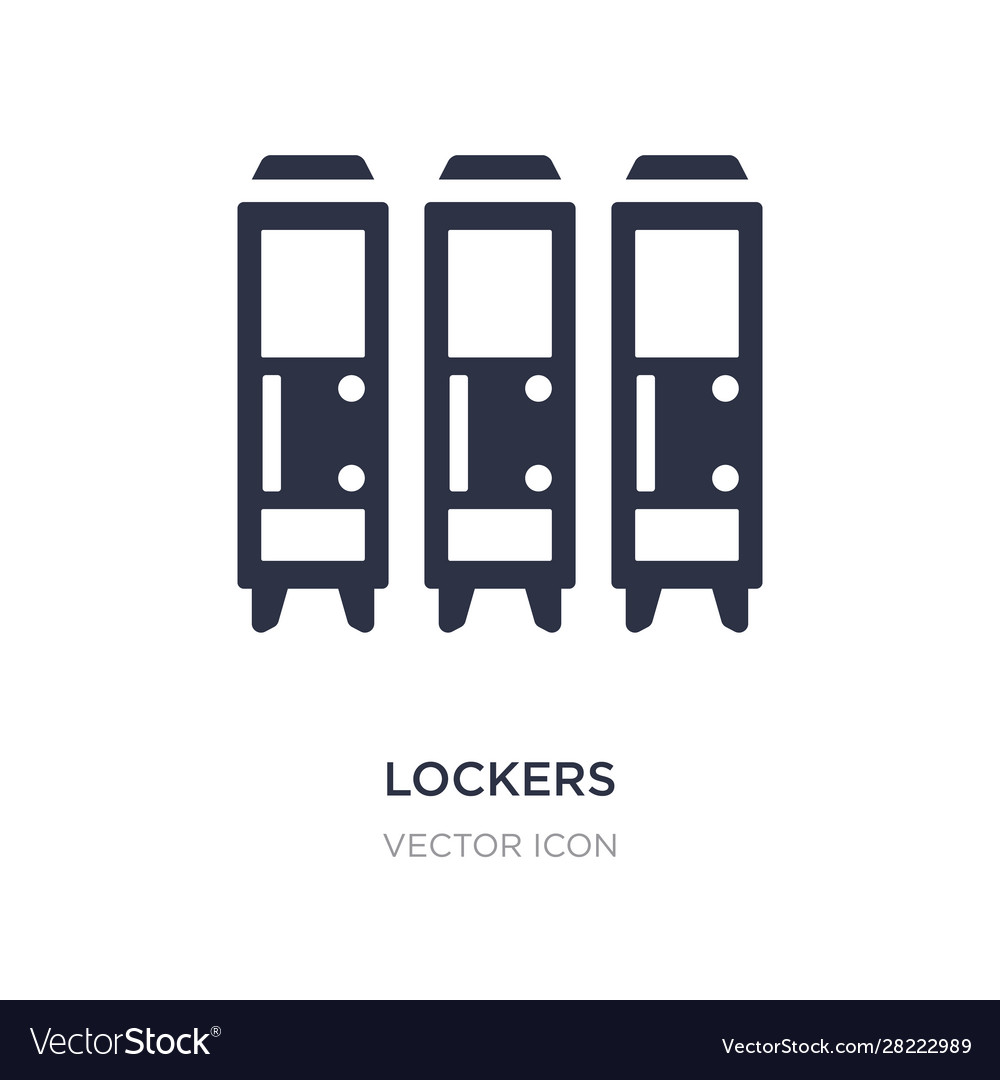 Lockers icon on white background simple element Vector Image
