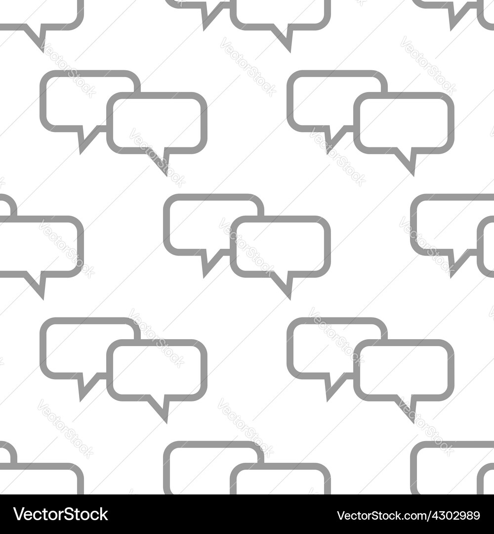 New dialog seamless pattern Royalty Free Vector Image