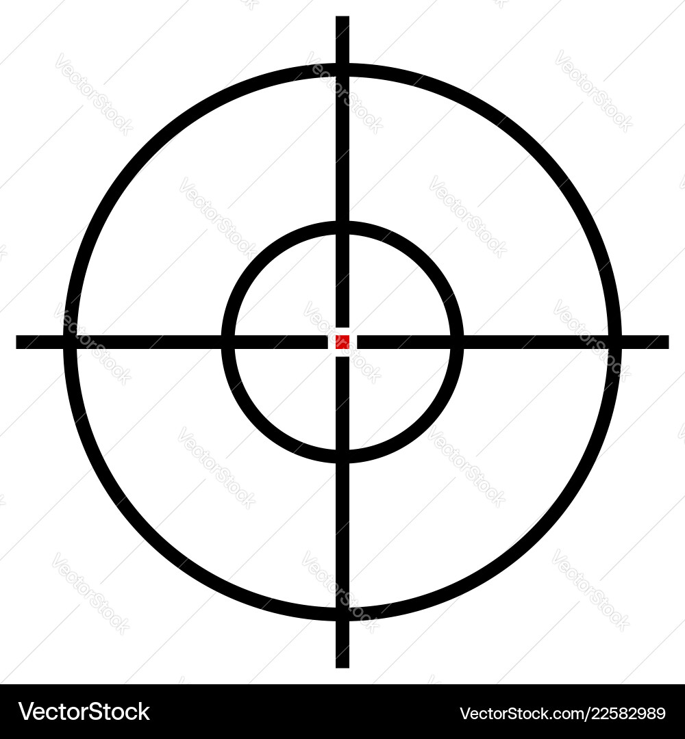 Target symbol isolated on white accuracy Vector Image