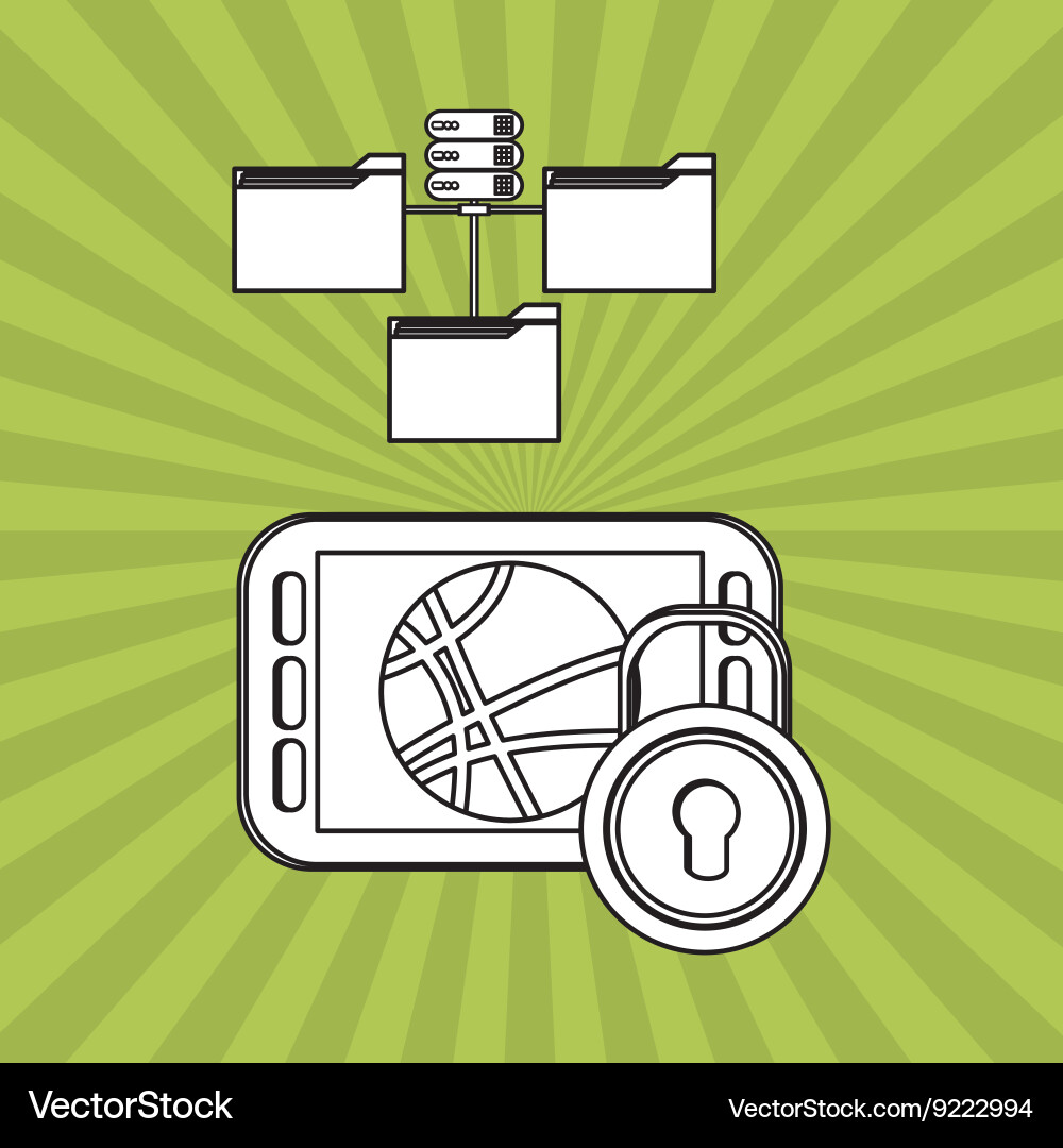 File design online concept isolated Royalty Free Vector