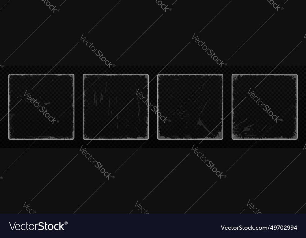 Paper texture effect with scratched borders and Vector Image