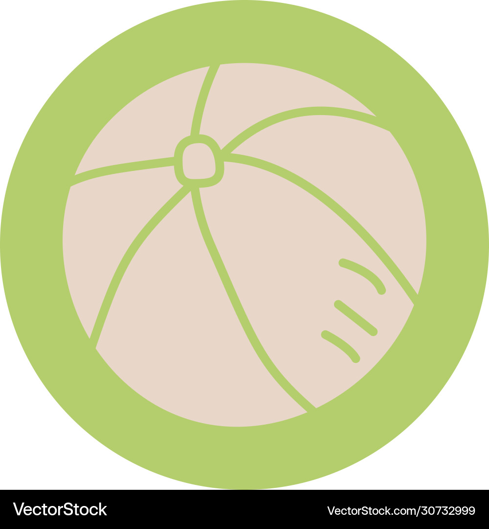 Plastic balloon block style icon Royalty Free Vector Image