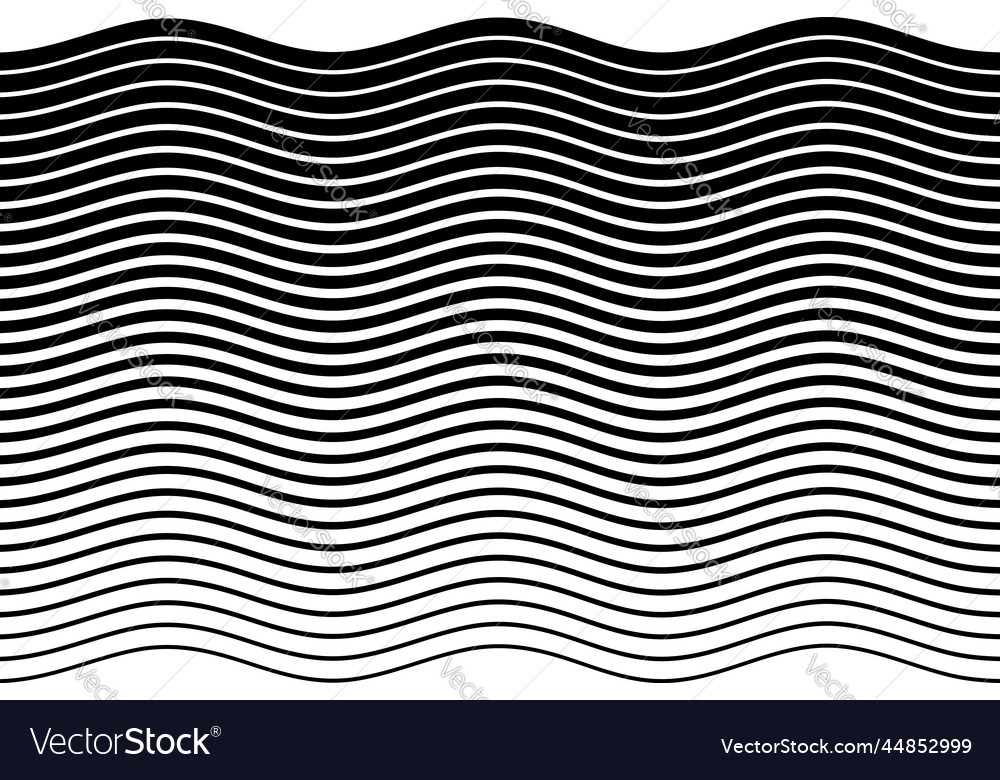 Wavy lines pattern Royalty Free Vector Image - VectorStock