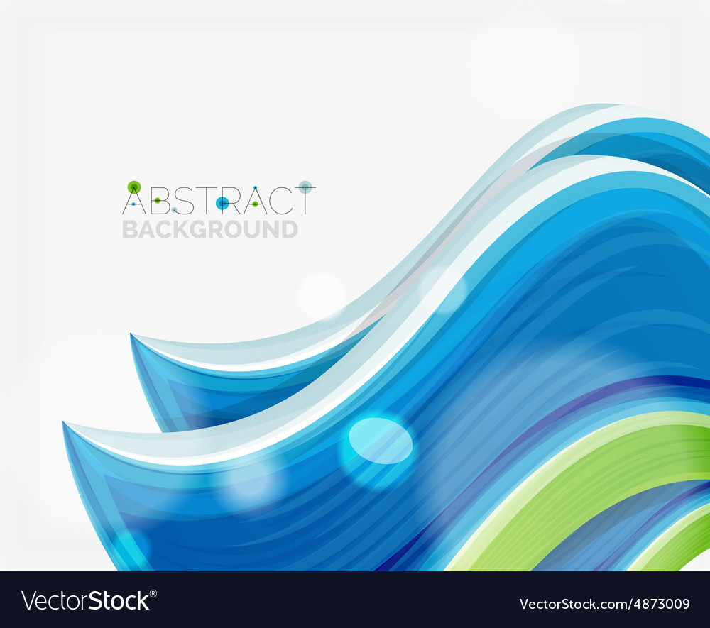 Abstract realistic solid wave background Vector Image