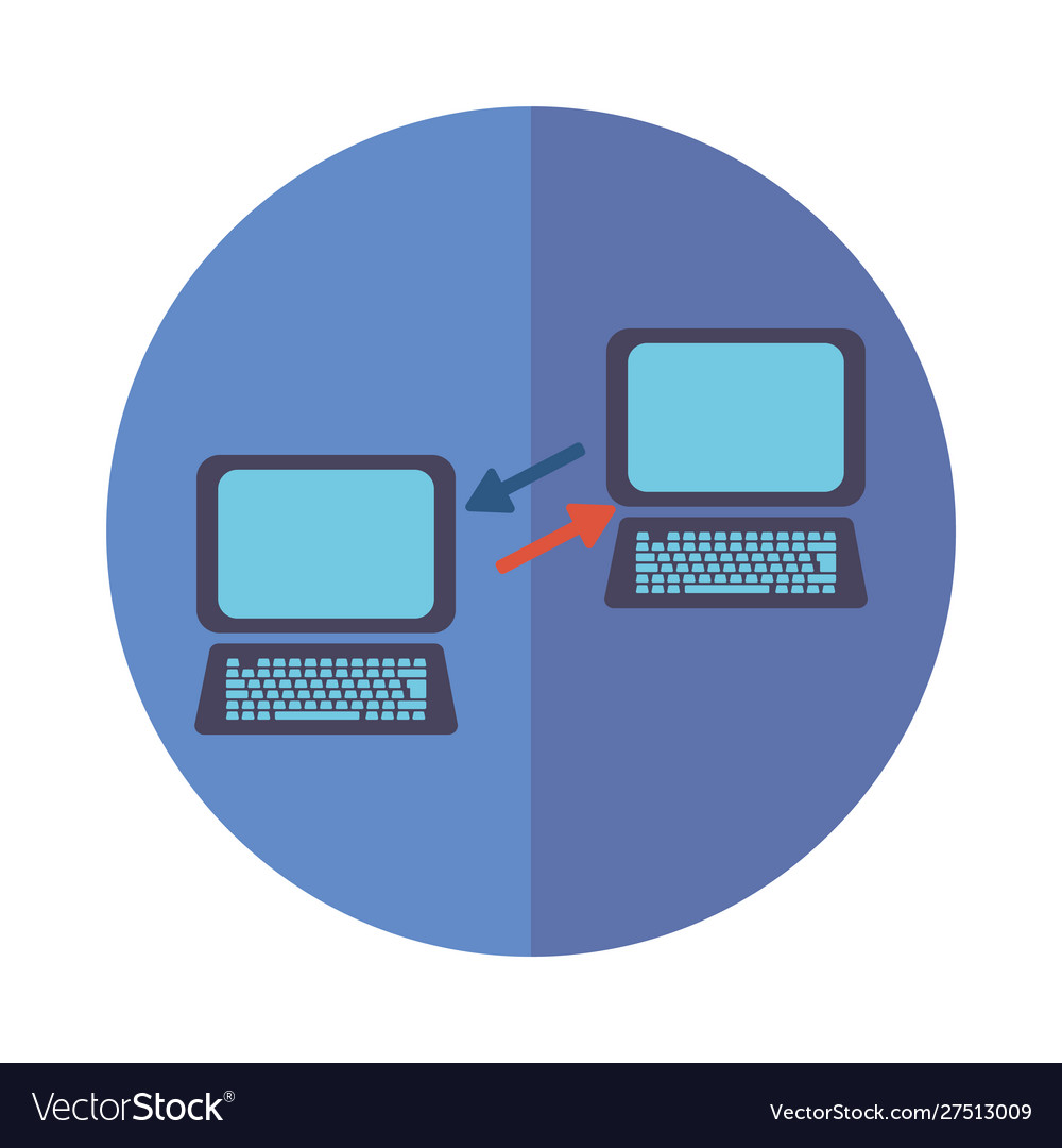 Computer icon block design Royalty Free Vector Image