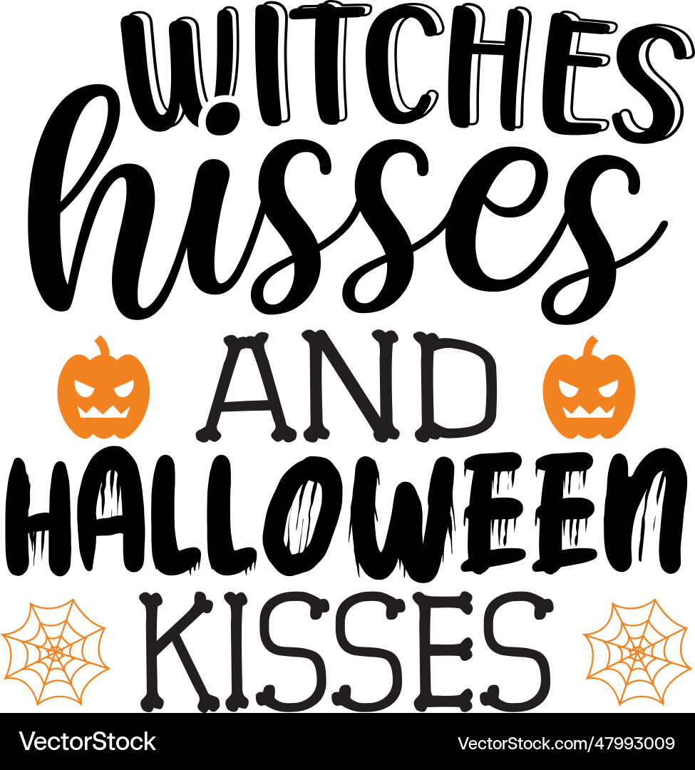 Halloween typography design Royalty Free Vector Image