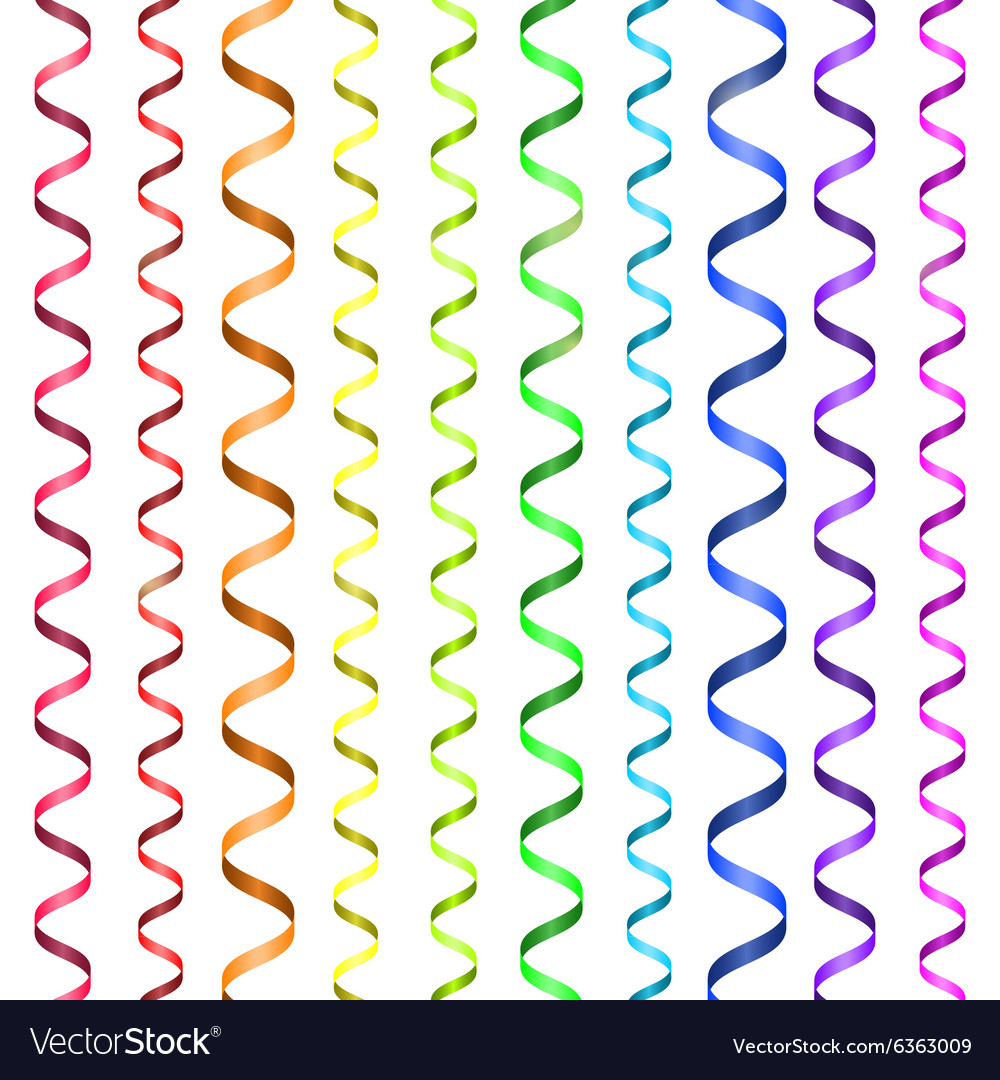 Rainbow serpentine pattern Royalty Free Vector Image