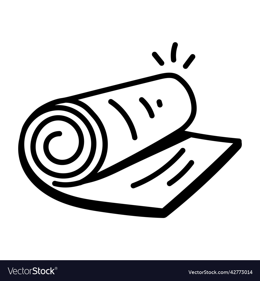 Exercise mat Royalty Free Vector Image - VectorStock