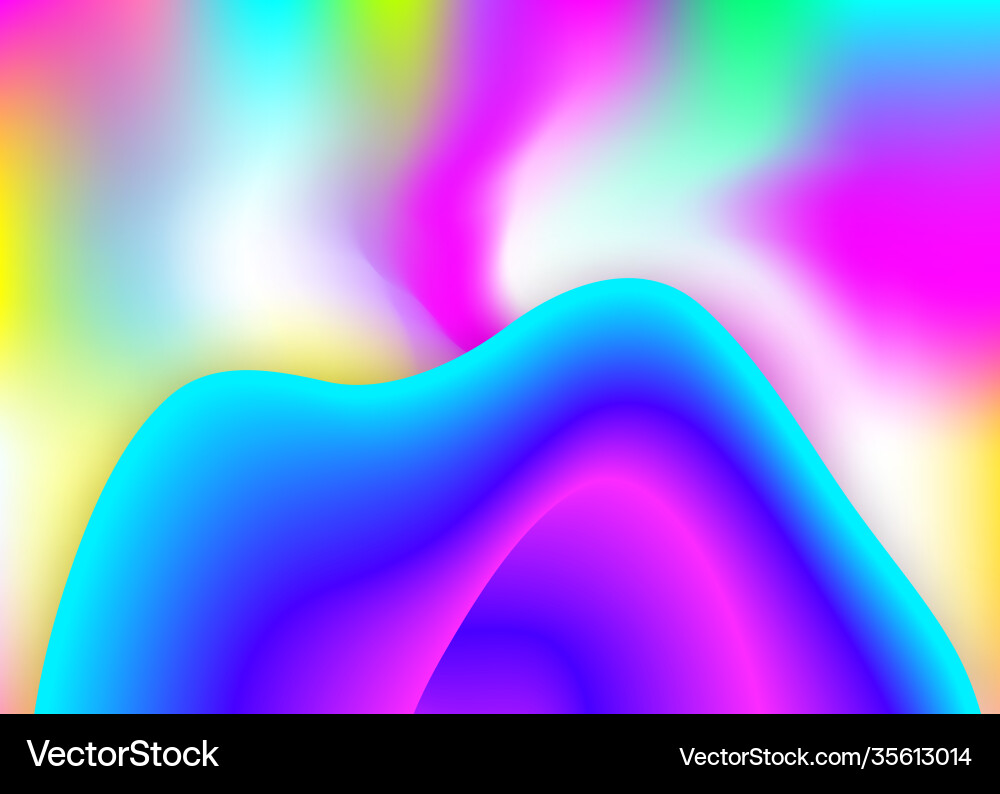Liquid fluid background with dynamic elements Vector Image