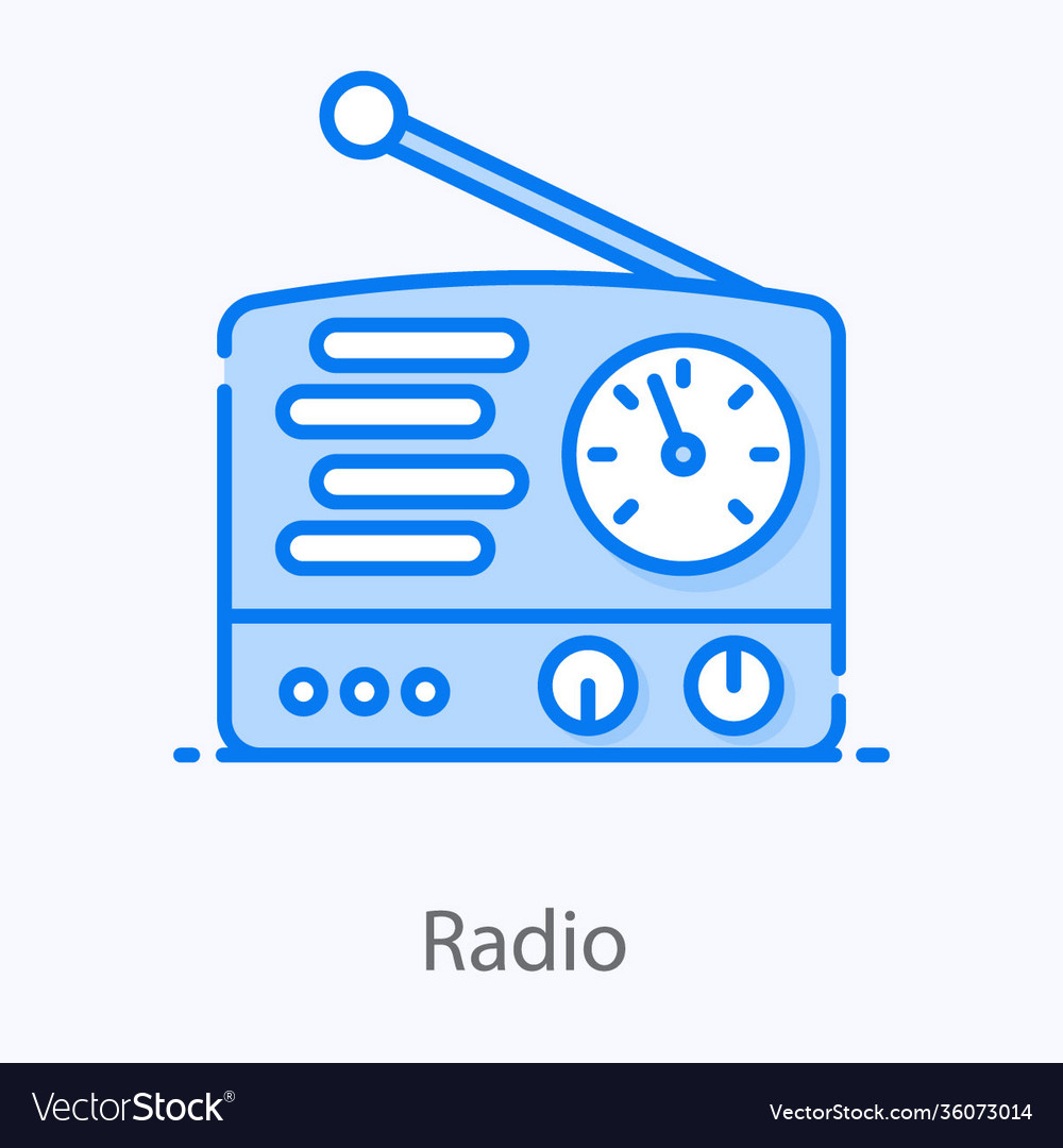 Radio Royalty Free Vector Image - VectorStock
