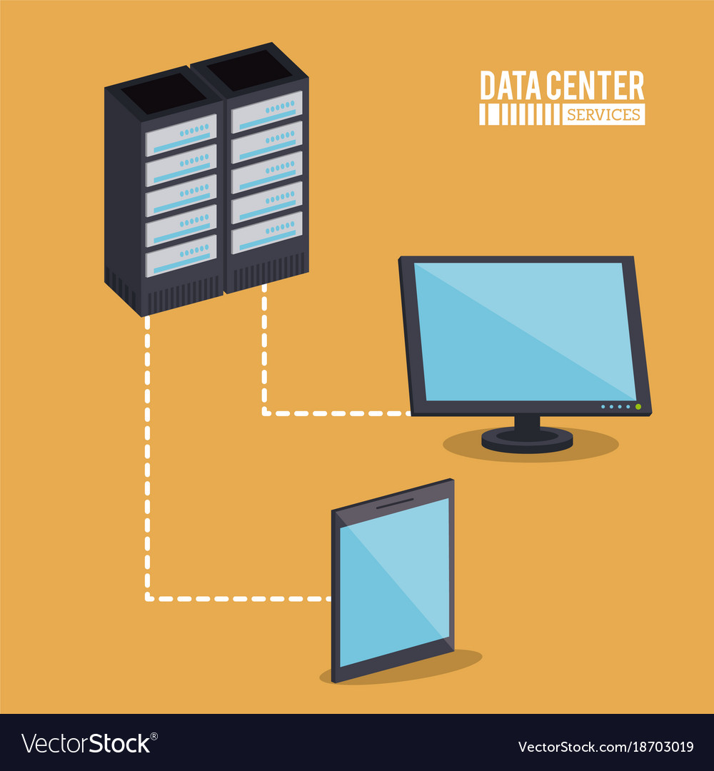 Cloud computing services Royalty Free Vector Image