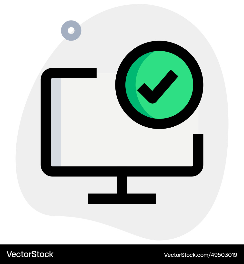 Managing tasks and to-do lists on computer Vector Image