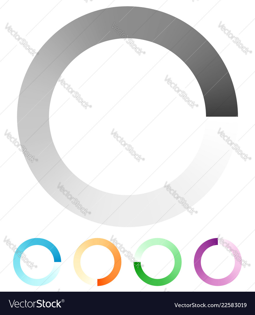 Progress process indicator with 4 step Royalty Free Vector
