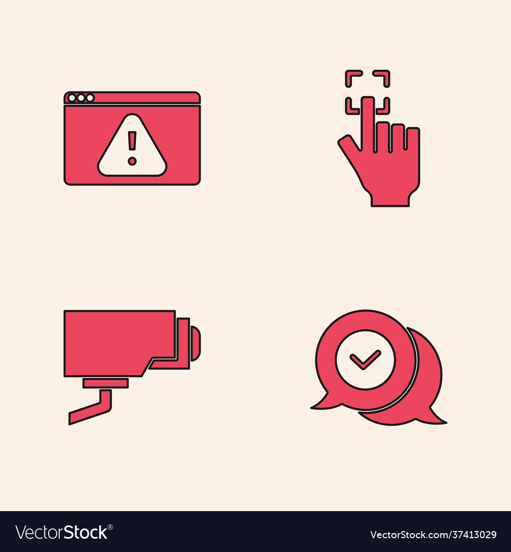Set check mark in speech bubble browser Royalty Free Vector Set check mark in speech bubble browser Royalty Free Vector