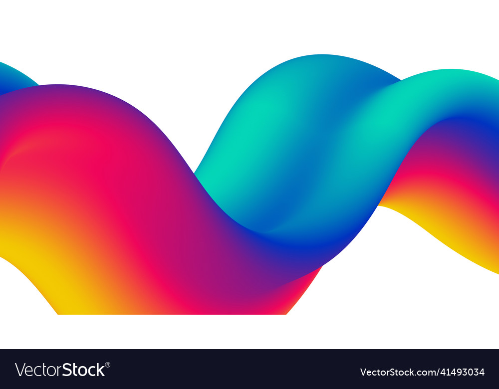 Abstract colorful 3d background gradient shape Vector Image