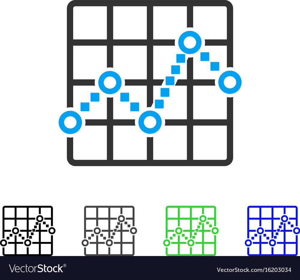 Line plot flat icon Royalty Free Vector Image - VectorStock