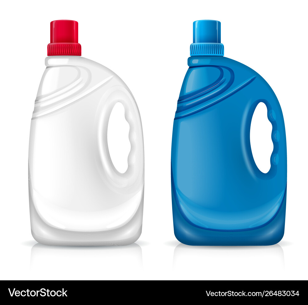 Two plastic bottle Royalty Free Vector Image - VectorStock