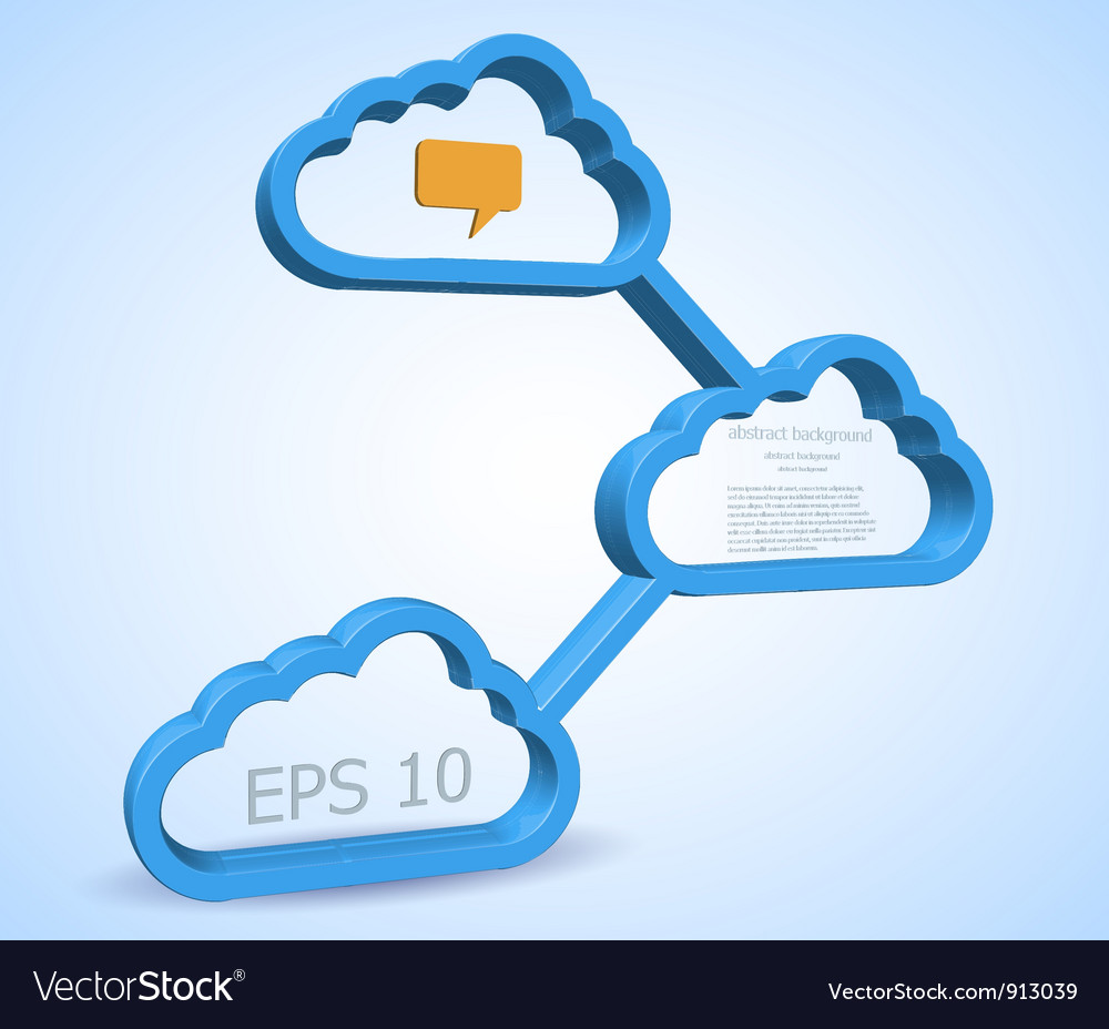 Cloud network Royalty Free Vector Image - VectorStock