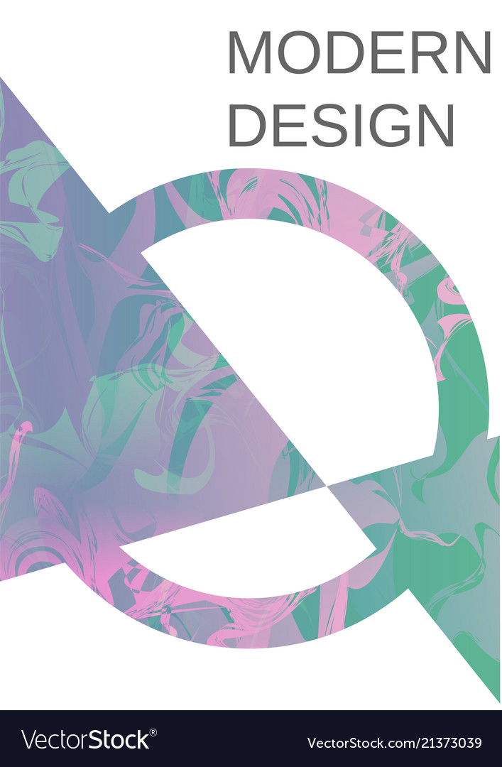 Creative fluid background from current forms Vector Image