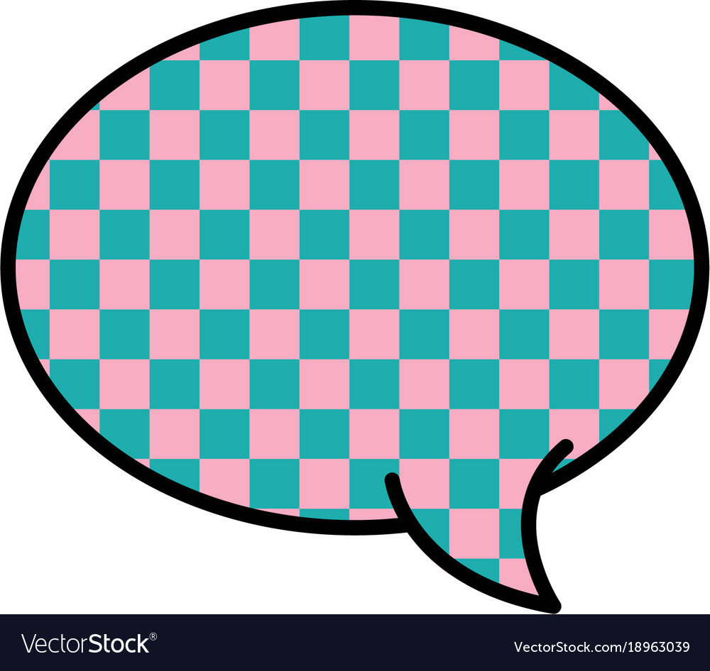 Oval chat bubble text message style Royalty Free Vector