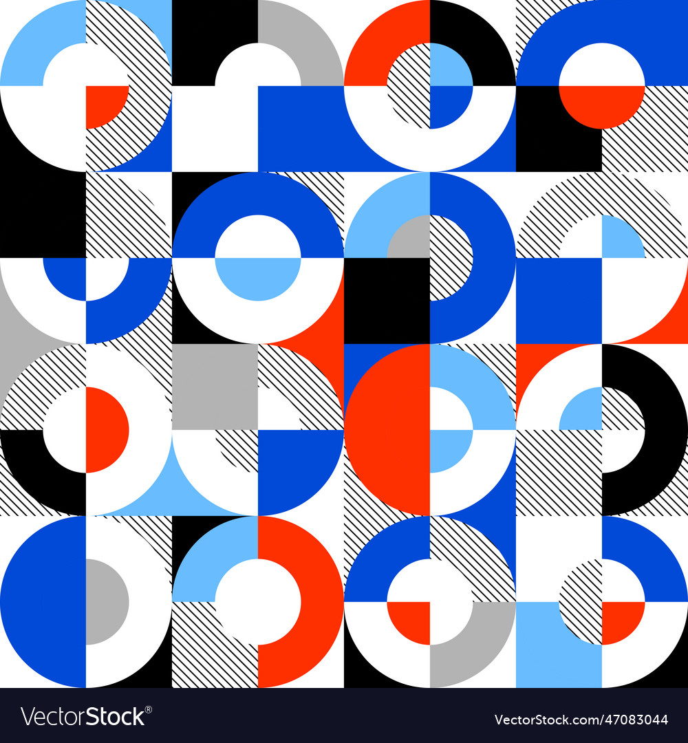 Abstract Seamless Geometric Pattern Geometric Vector Image