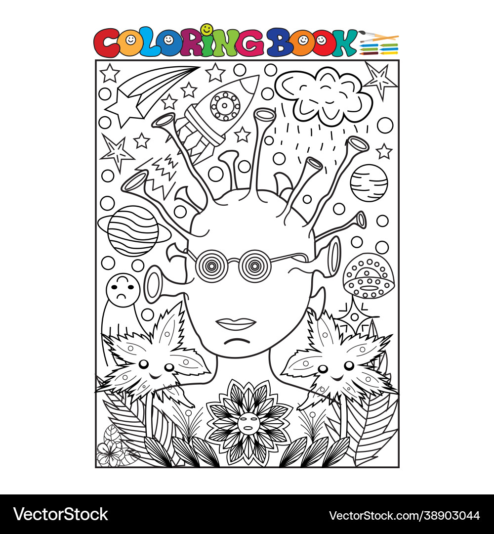 Coloring page Royalty Free Vector Image - VectorStock