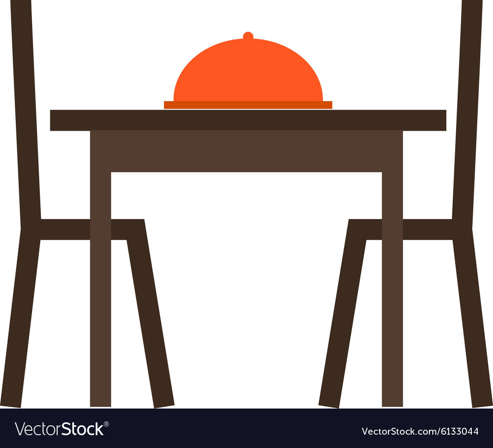 Dining table i Royalty Free Vector Image - VectorStock