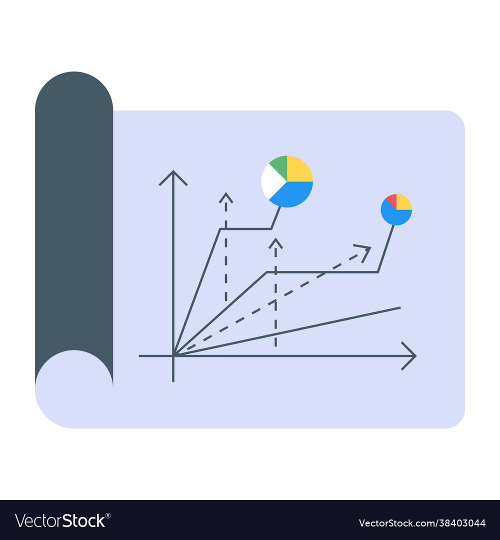 Graph report Royalty Free Vector Image - VectorStock