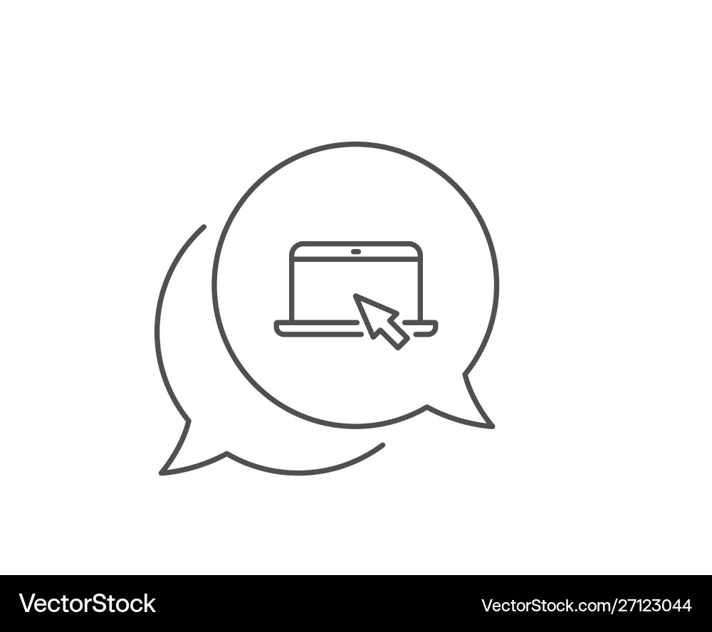 Laptop computer icon notebook sign Royalty Free Vector Image