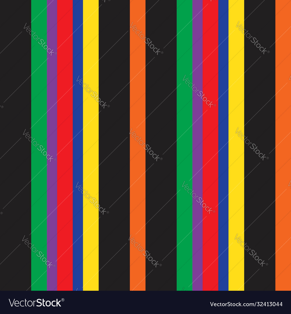 Rainbow stripe seamless pattern background Vector Image