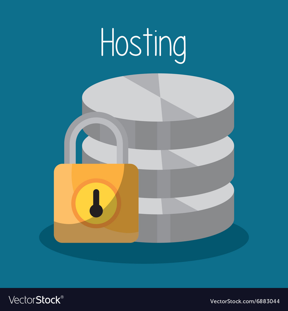 Web hosting and cloud computing Royalty Free Vector Image