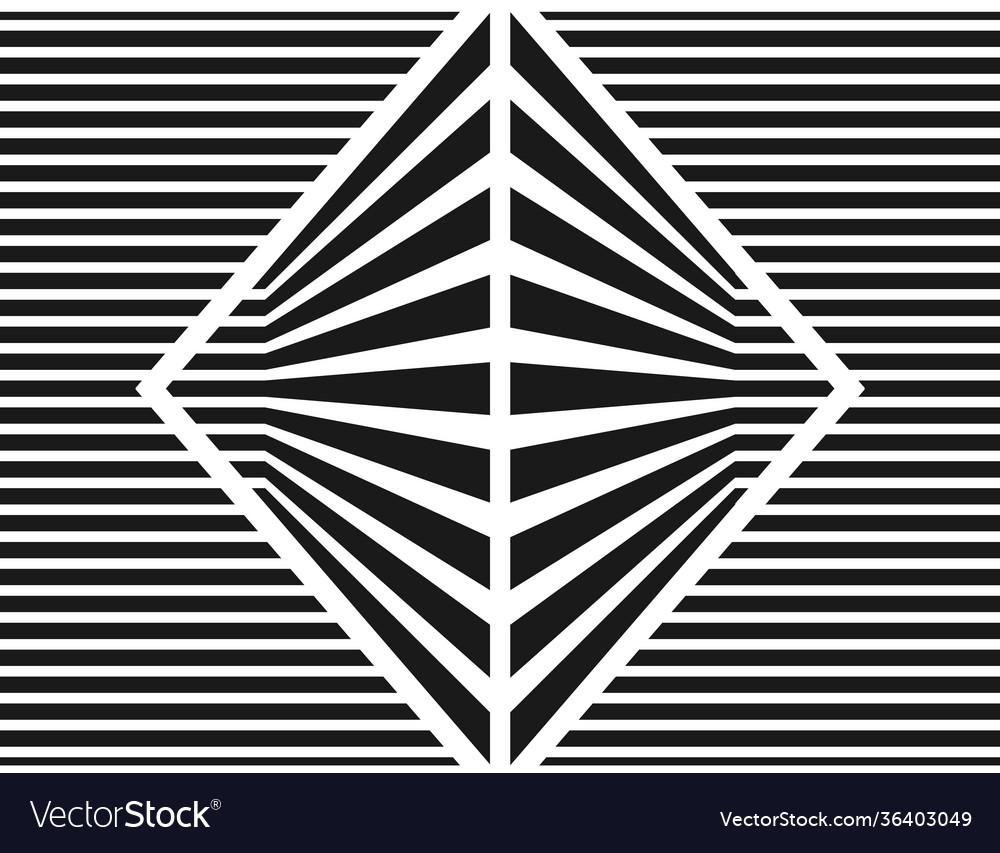 Abstract geometric pattern parallel horizontal Vector Image