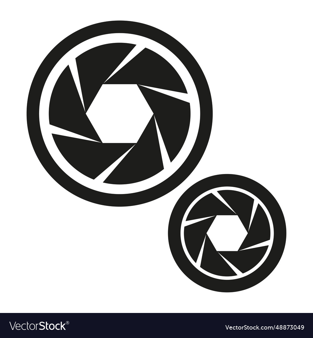 Camera Shutter Icon Eps 10 Royalty Free Vector Image
