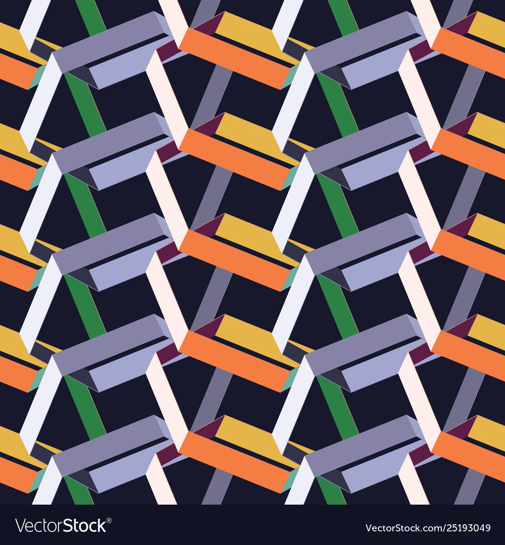 Geometric seamless repeat pattern Royalty Free Vector Image