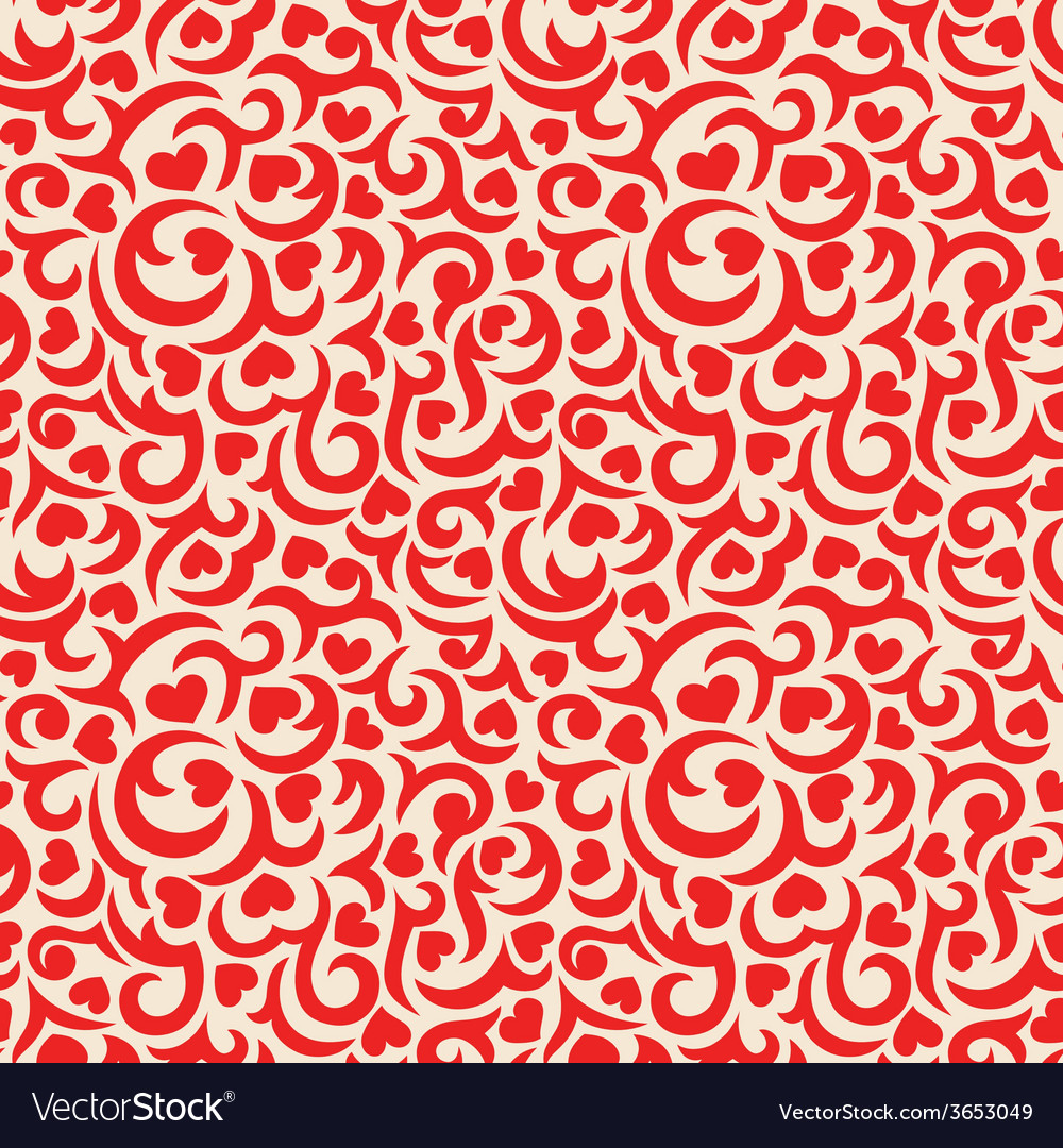 Romantic seamless pattern Royalty Free Vector Image