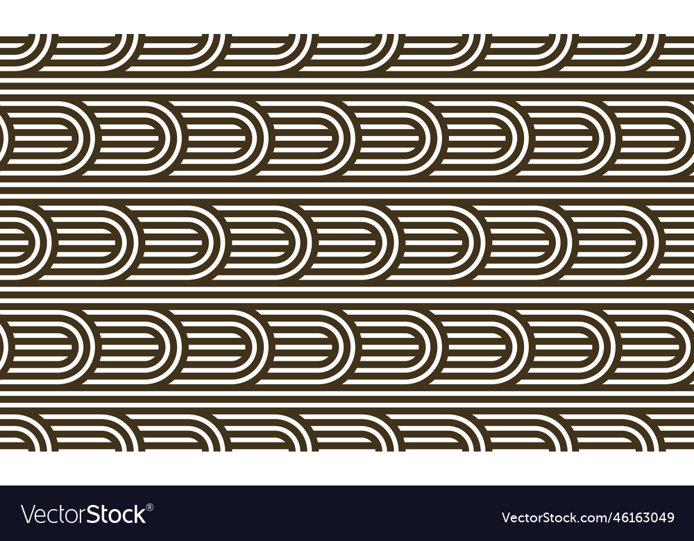 Seamless pattern with twisted lines linear tiling Vector Image