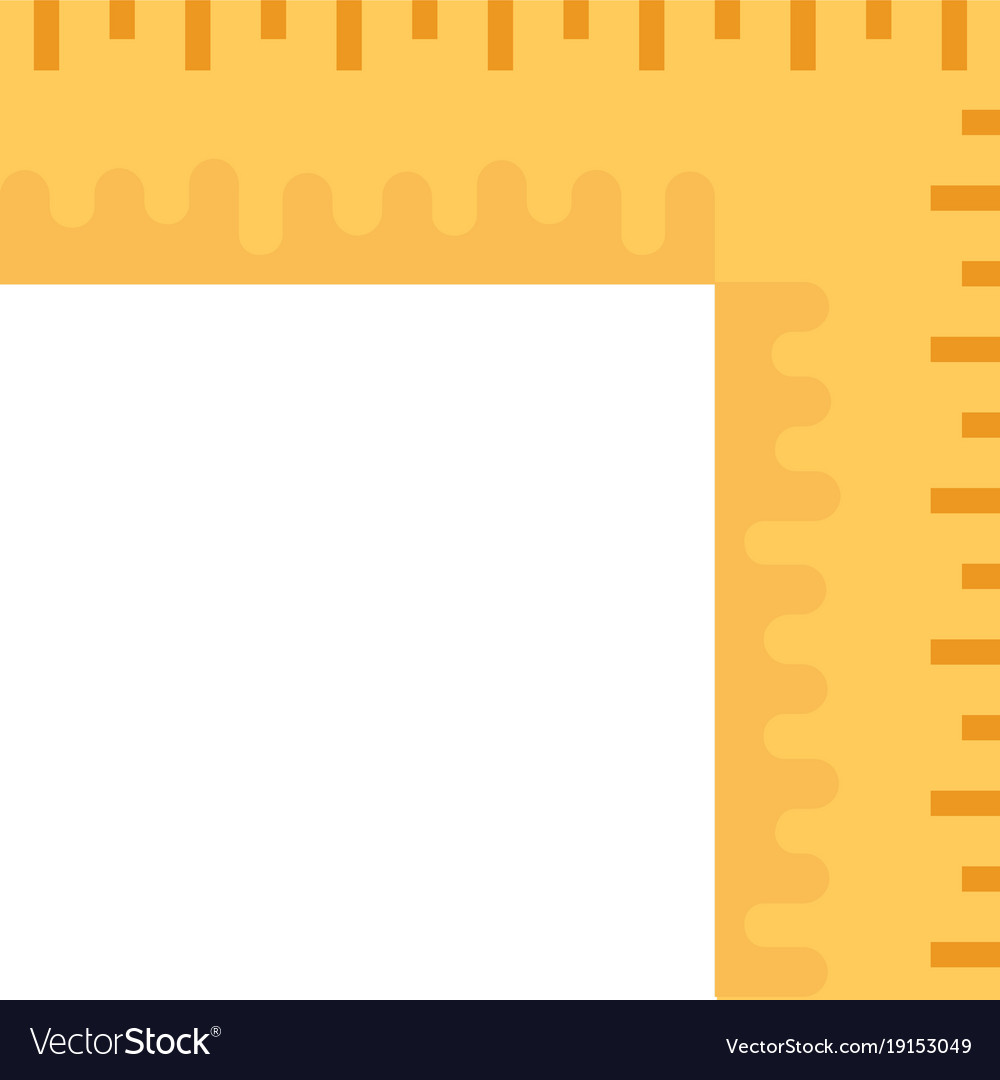 Square measuring scale Royalty Free Vector Image