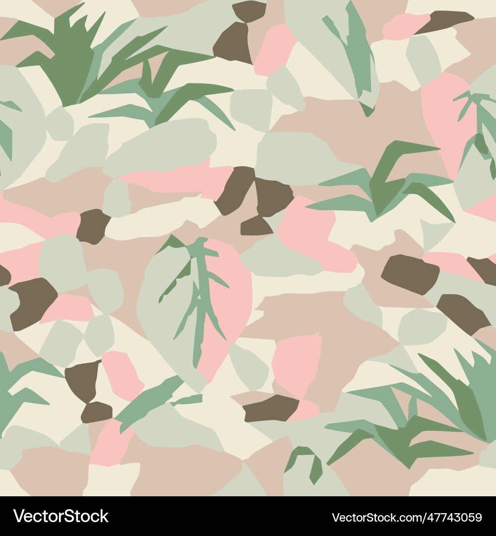 Leaf and nature themed seamless pattern Royalty Free Vector