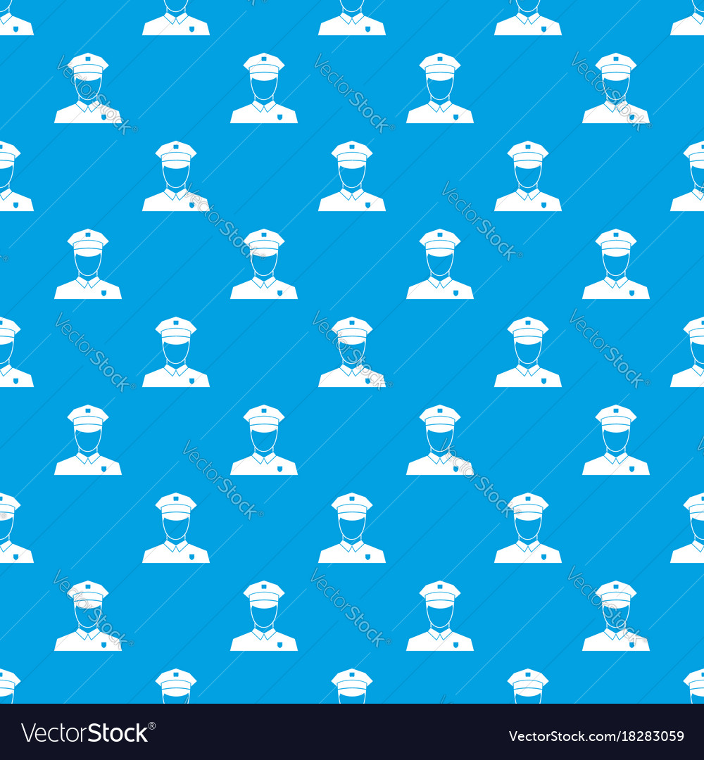 Pilot pattern seamless blue Royalty Free Vector Image