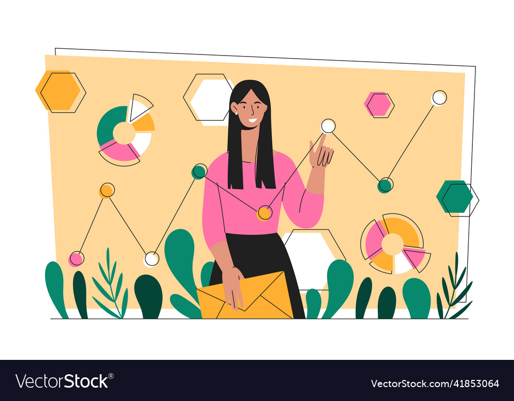 Abstract data analysis Royalty Free Vector Image