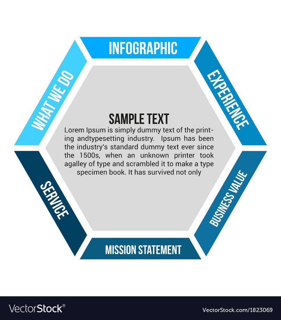Hexagon Infographic Element Vol1 Royalty Free Vector Image