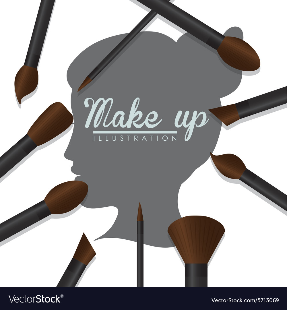 Make up design Royalty Free Vector Image - VectorStock
