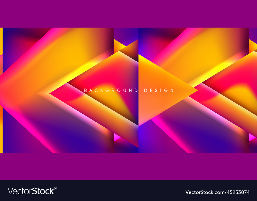 Abstract background with overlapping triangles Vector Image