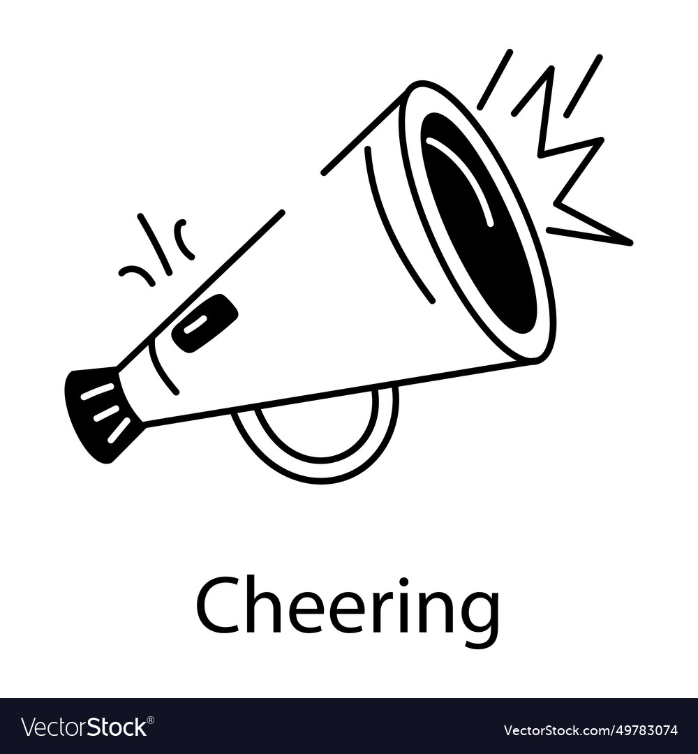Cheering Royalty Free Vector Image - VectorStock Cheering Royalty Free Vector Image - VectorStock