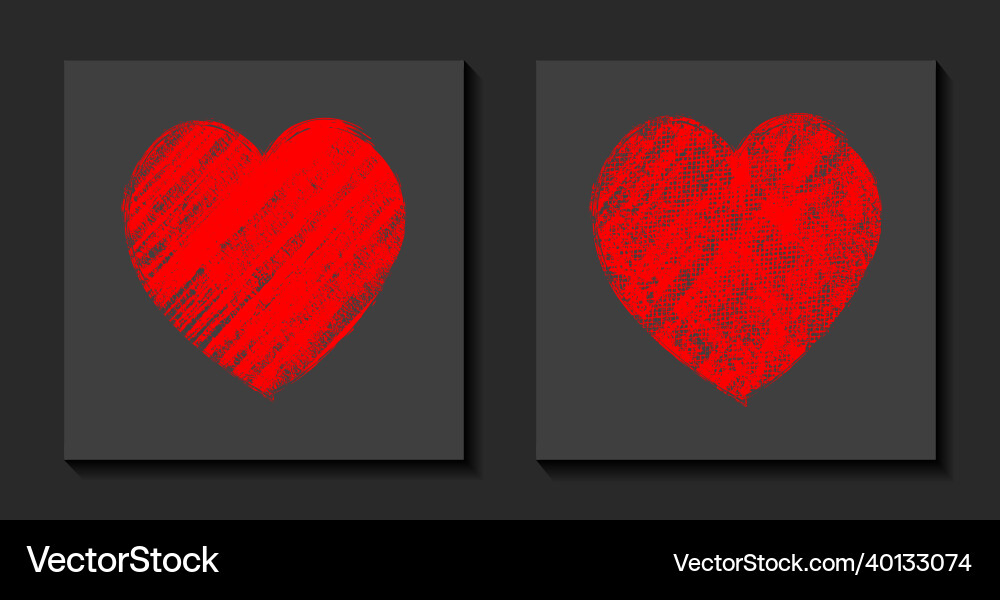 Design template heart for valentines day Vector Image