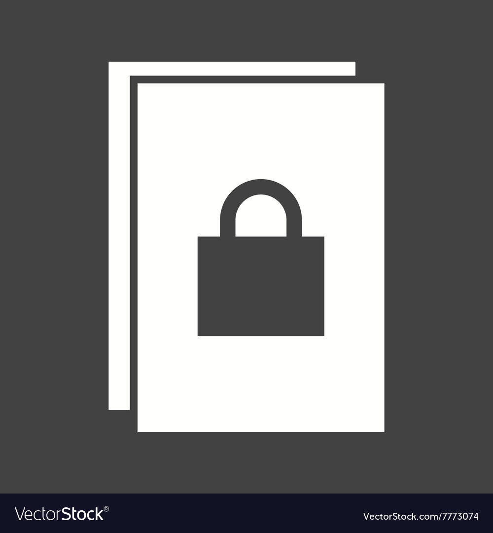 Secure document Royalty Free Vector Image - VectorStock
