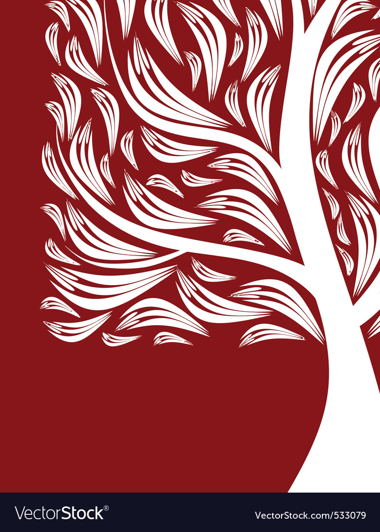 Square tree Royalty Free Vector Image - VectorStock