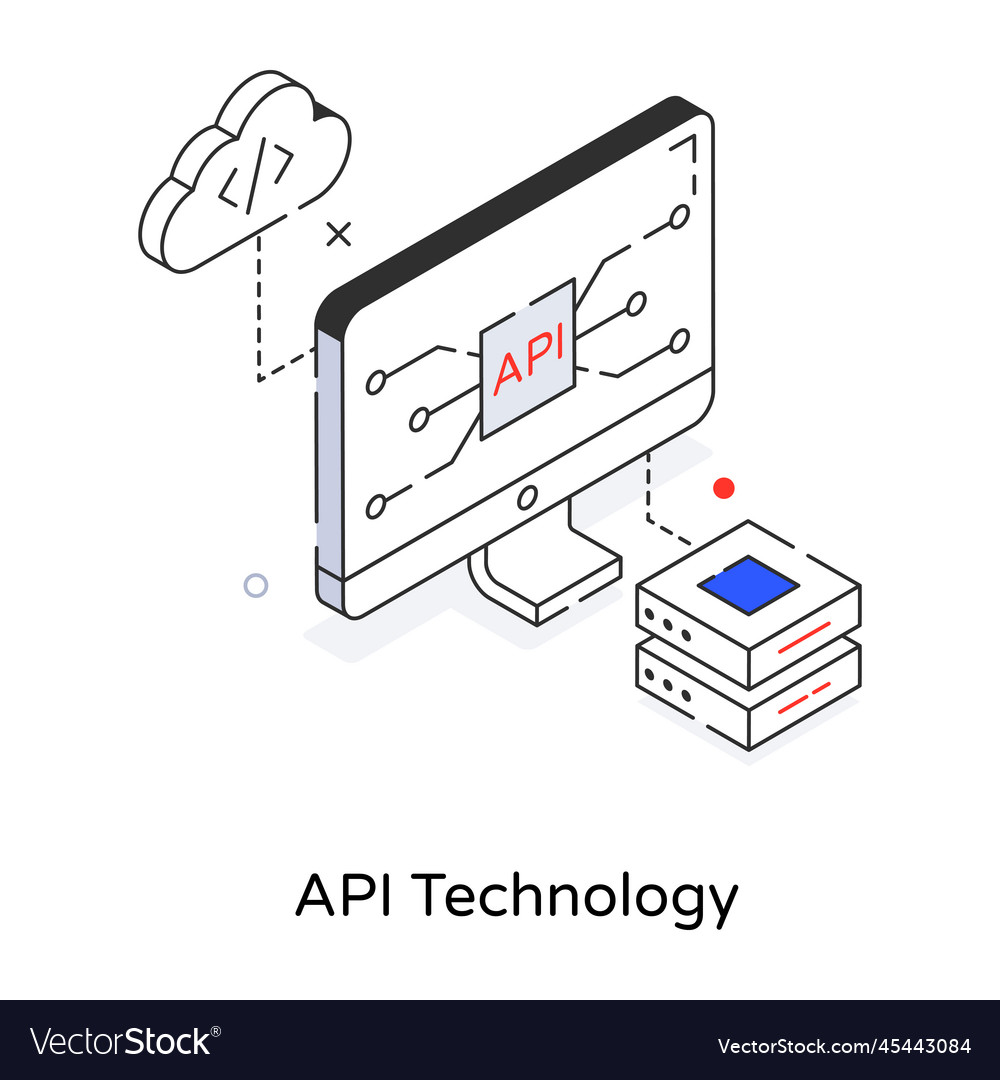 Api technology Royalty Free Vector Image - VectorStock