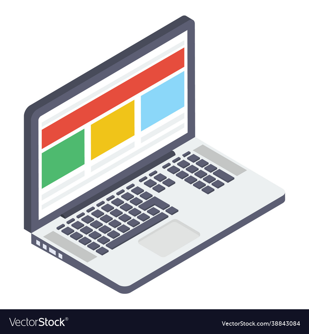 Web layout Royalty Free Vector Image - VectorStock